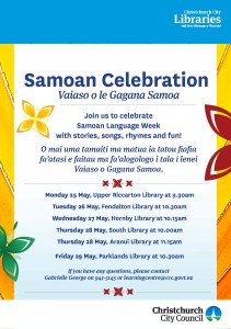 Samoan Language Week 2015 | Christchurch City Libraries Ngā Kete ...